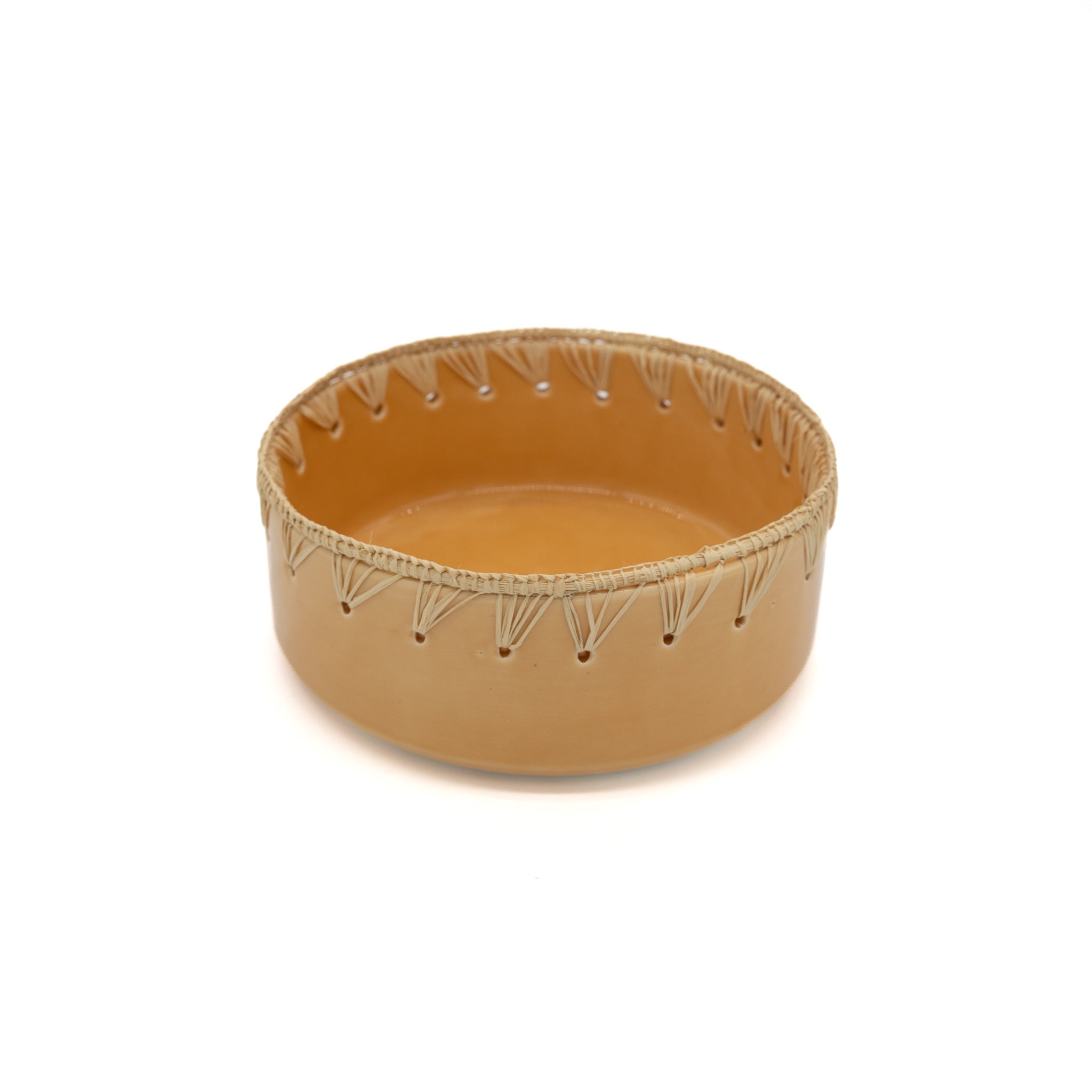 Ceramic Serving Dish Raffia Border – ÉRTH STUDIO