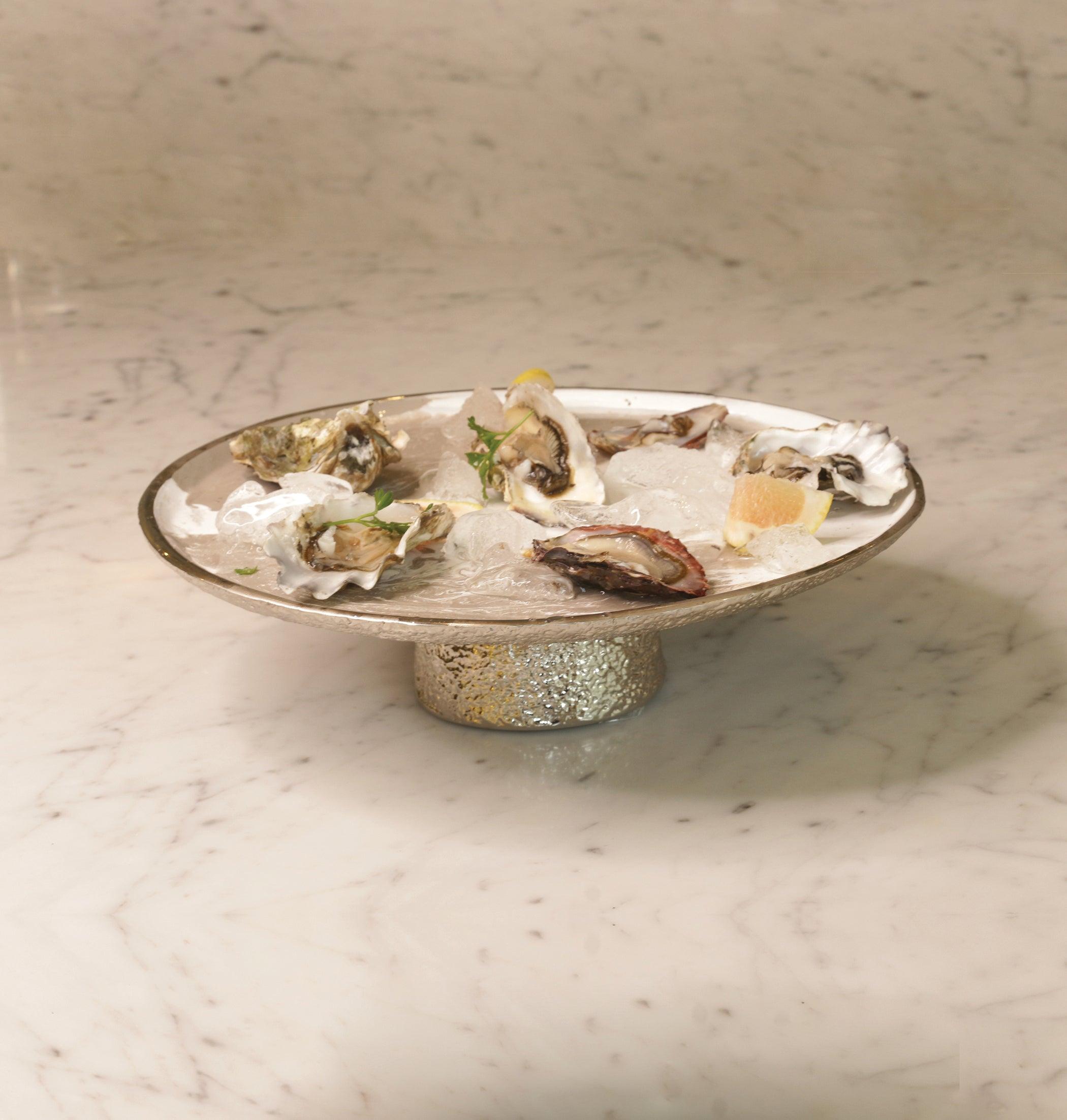 Bianco Nero Cake Pedestal Silver – ÉRTH STUDIO