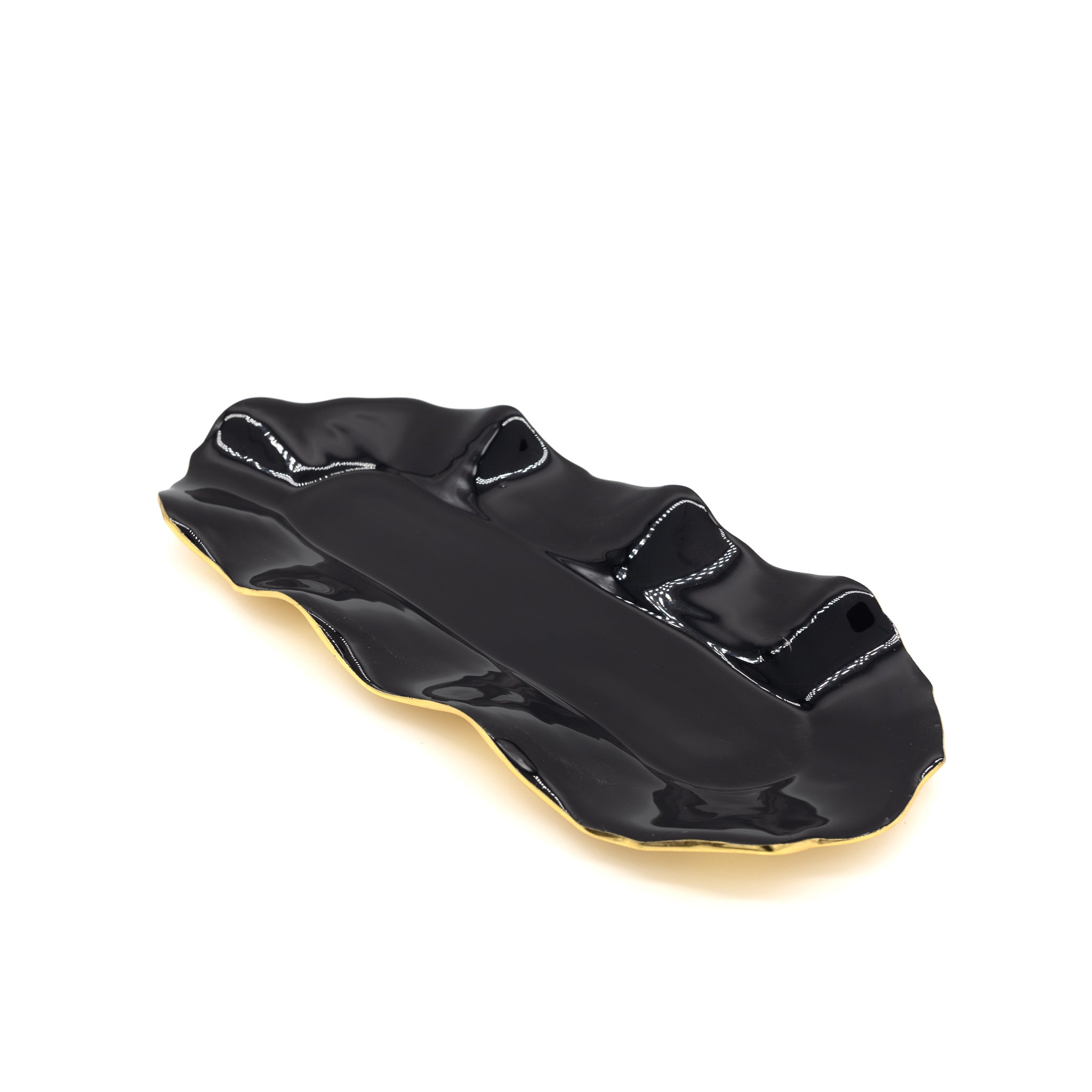 Ruffled Long Trays Graphite – ÉRTH STUDIO